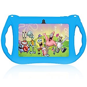 RliyOliy Kids Tablet, 7 inch Android 12 Tablet for Kids, 3GB RAM 32GB ROM Toddler Tablet with Bluetooth, WiFi, GMS, Parental Control, Dual Camera, Educational, Games(Blue)
