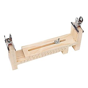 Naysku Wood Bracelet Jig, Wooden Jig Bracelet Maker, Adjustable Length Paracord Jig Bracelet Maker, DIY Wristband Rope Knot Braided Fixing Tools, Wooden Frame-Paracord Braiding Weaving Craft Tool Kit