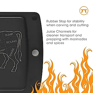 Outset Cow Grill Cutting Board, 10.8” x 14.5” x 0.2”