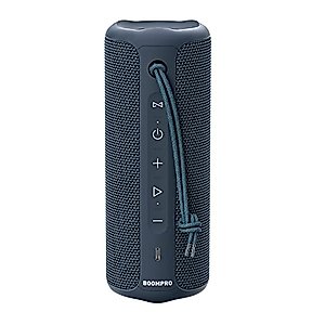 MIATONE Portable Bluetooth Speakers 36W Stereo Sound Bass Boost, Bluetooth 5.3 Wireless Speaker USB Type C Outdoor, 5000mAh 16H Playtime IPX7 Waterproof, Color Lights Speaker - Blue