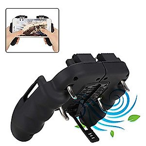 DAUERHAFT Heat Dissipation Gamepad, Push Trigger Design Mechanical Keystroke Feel Game Auxiliary Key for Phones Under 6.5inch for Mobile Phone