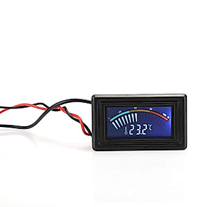 Computer Water Cooling Reservoir - G1/4 Threaded Flow Meter Indicator + Pointer Display Digital Thermometer - PC Water Cooling System Kit Temperature Meter Flow Indicator