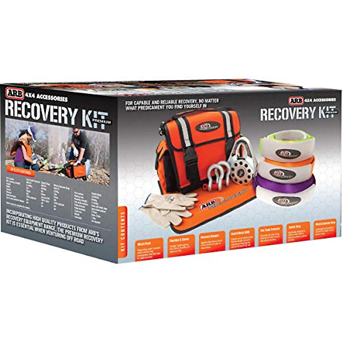 ARB RK9US Premium Recovery Kit,Orange