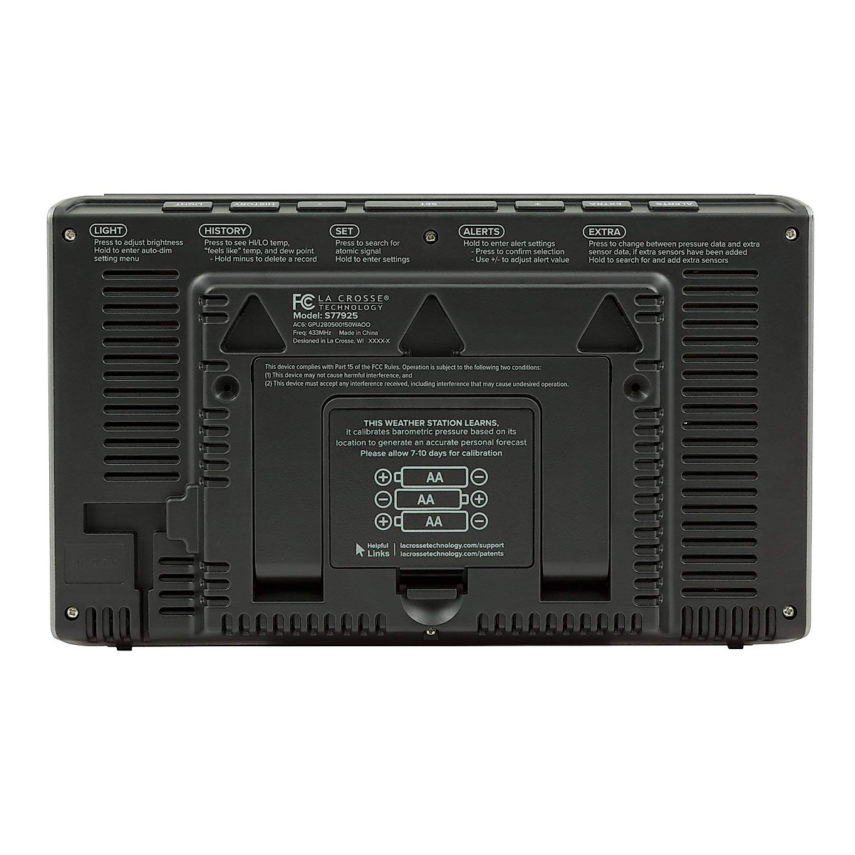 La Crosse Technology Wireless Weather Station with Atomic Time & Date