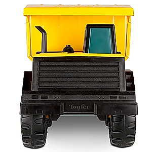 Tonka Steel Classics Mighty Dump Truck, Toy Truck, Real Steel Construction, Ages 3 and Up, Frustration-Free Packaging (FFP) , Yellow