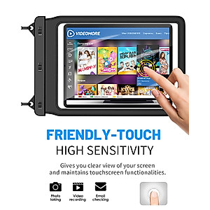 AICase Universal iPad Waterproof, Dry Bag Pouch for iPad Pro 12.9 5th/4th/3rd Gen iPad Pro 11/10.5/9.7, New iPad 9.7, iPad Pro 9.7, iPad Air 4/Air 3/Air 2, Galaxy Tab S7 Tablets up to 12.9 Inch