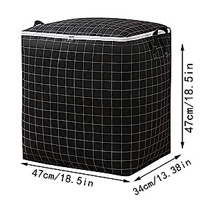 LOYE Comforter Bags Storage Bag Wardrobe Storage Bag Sweater Clothes Storage Container Clothing Storage Box Foldable Closet Storage Clear Plastic Clothes Bags (B-@, One Size)