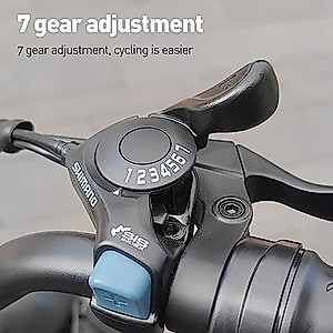 BreezeRider 20" Fat Tire Electric Bike for Adults 750W Brushless Motor 48V 15AH Removable Battery Ebike Commuter Electric Mountain Bike 7-Speed Dual Suspension