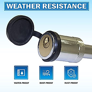 Vanguard Extended Lenght 3" Steel Premium 5/8" Hitch Lock Pin for 2" Receivers