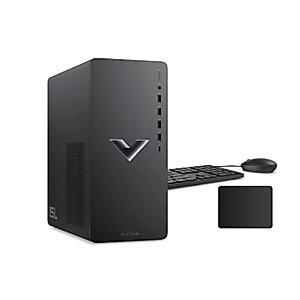 HP Gaming Premium Desktop | AMD Ryzen 7 5700G(Beat i7-1255U) | 32GB DDR4 | 512GBSSD | AMD Radeon RX 6600XT | Windows 11 Pro | Black | Bundled with Mouse Pad