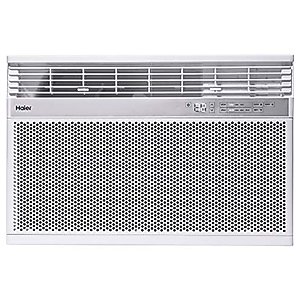 Haier Smart Window Air Conditioner 10,000 BTU Easy Install Kit Included Complete With Wifi & Smart Home Connectivity Energy Star Certified Cools up to 450 Square Feet 115 Volts White