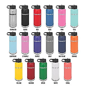 Anarchy Symbol Laser Engraved Water Bottle Customizable Polar Camel Stainless Steel with Straw - occupy logo Purple 32 oz