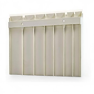 Camco Knife Safe - Securely Mounts on Wood or Metal Surfaces, Holds 7 Cooking and Carving Knives, Organize and Store Knives While Creating Space - (9" x 11") Beige (43583)