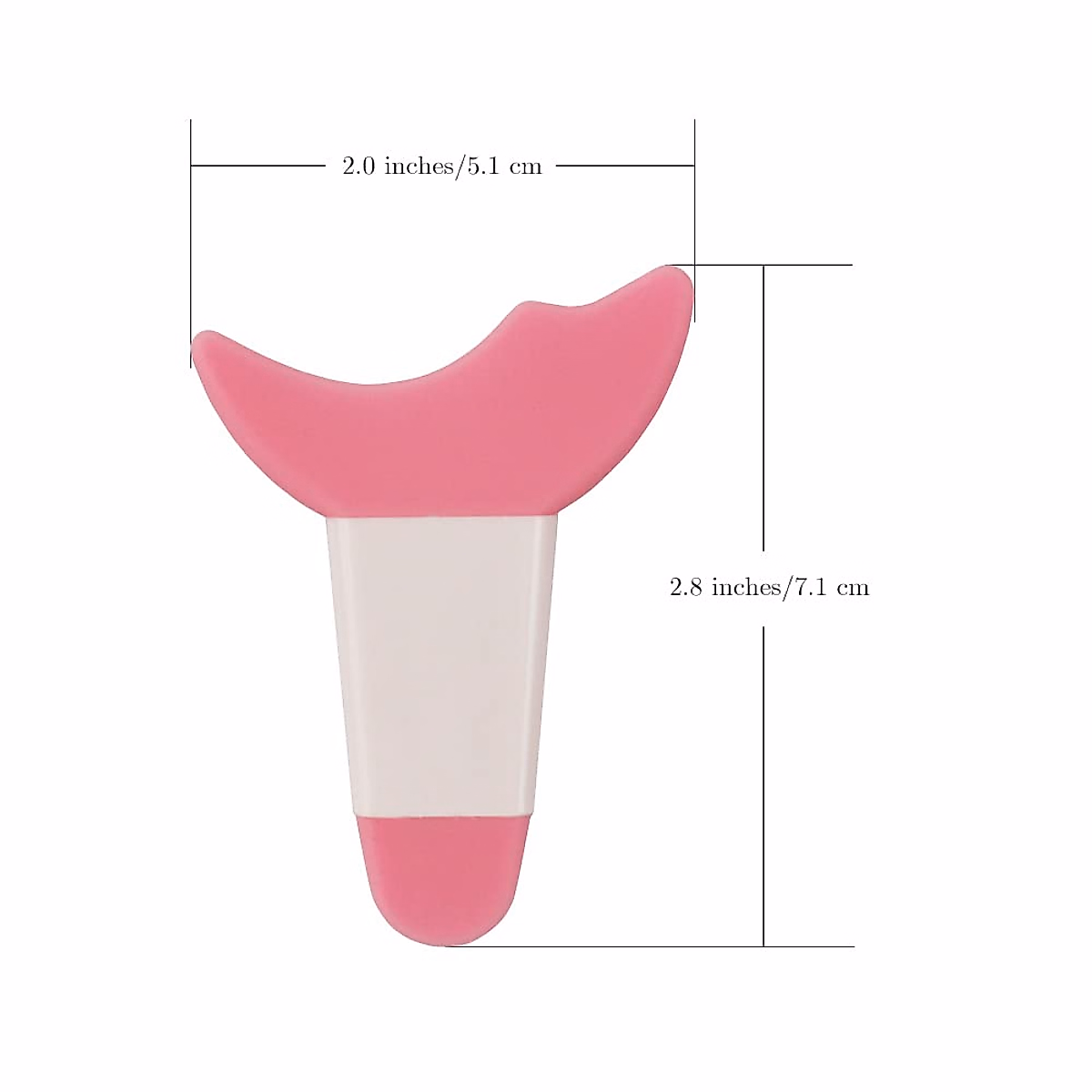 LORMAY 2 Pcs Mascara and Eye Shadow Guard Shield, Auxiliary Multifuntion Tool Pad for Eyelash and Cat Eyes Makeup (Pink)