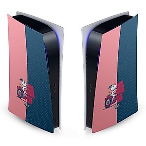 Head Case Designs Officially Licensed Peanuts Snoopy & Woodstock Character Graphics Vinyl Faceplate Sticker Gaming Skin Decal Cover Compatible With Sony PlayStation 5 PS5 Digital Edition Console