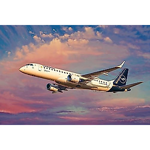 Revell 03883 1:144 Embraer 190 Lufthansa New Livery Plastic Model Kit, Multicolour (Revell 03883 3883)