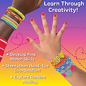Just My Style Fashion Punch Style & Stitch Loom, Friendship Bracelet Kit, Jewelry Making Activity, Great for Birthday Parties, Sleepovers & Travel, Arts & Crafts for Kids Ages 6, 7, 8, 9