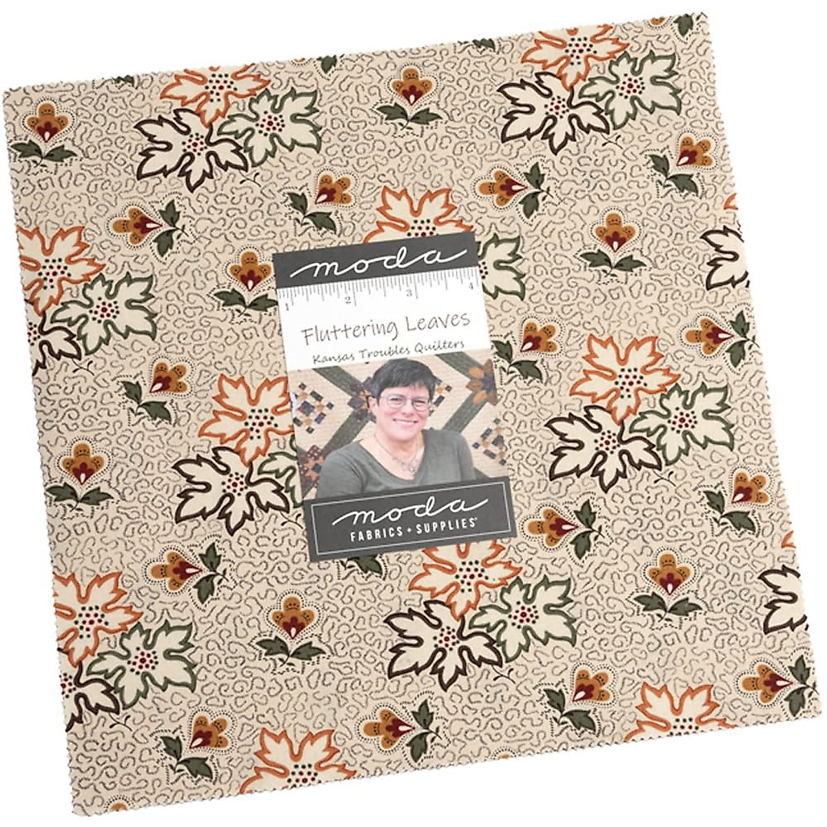 Kansas Troubles Fluttering Leaves Layer Cake 42 10-inch Squares Moda Fabrics 9730LC