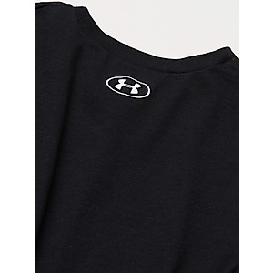 Under Armour Sportstyle Short Sleeve T-shirt, Black (002)/White, Youth Small