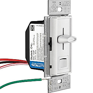 Lutron Skylark 150-Watt Single-Pole/3-Way Preset CFL-LED Dimmer SCL-153PR-WH