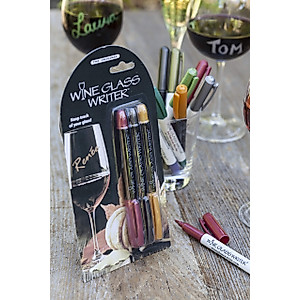 Wine Glass Writer Pens Harvest Set of 3#34223