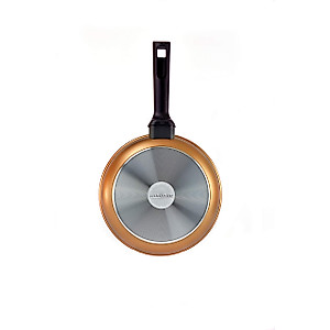 Salutella ZeroColor Unique Nonstick Health Aluminum Wok Pan Diameter 28 cm capacity 4.4 L, Copper, 11 inch