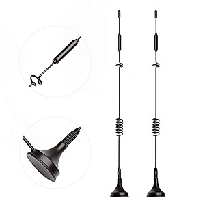 Bingfu 4G LTE Antenna 8dBi Magnetic Base MIMO SMA Male Antenna (2-Pack) Compatible with 4G LTE Wireless CPE Router Cellular Gateway Industrial IoT Router