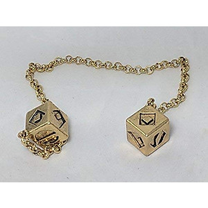 Antiqued Weathered Metal Han Solo Smuggler's Dice with box