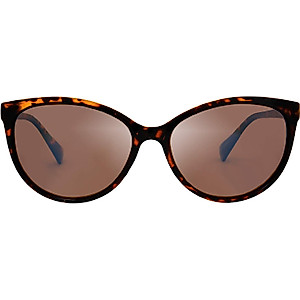 The Fresh Women's Polarized Fashion Tip Pointed Cateye Sunglasses - Gift Box Package (L903b-Tortoise, Brown)