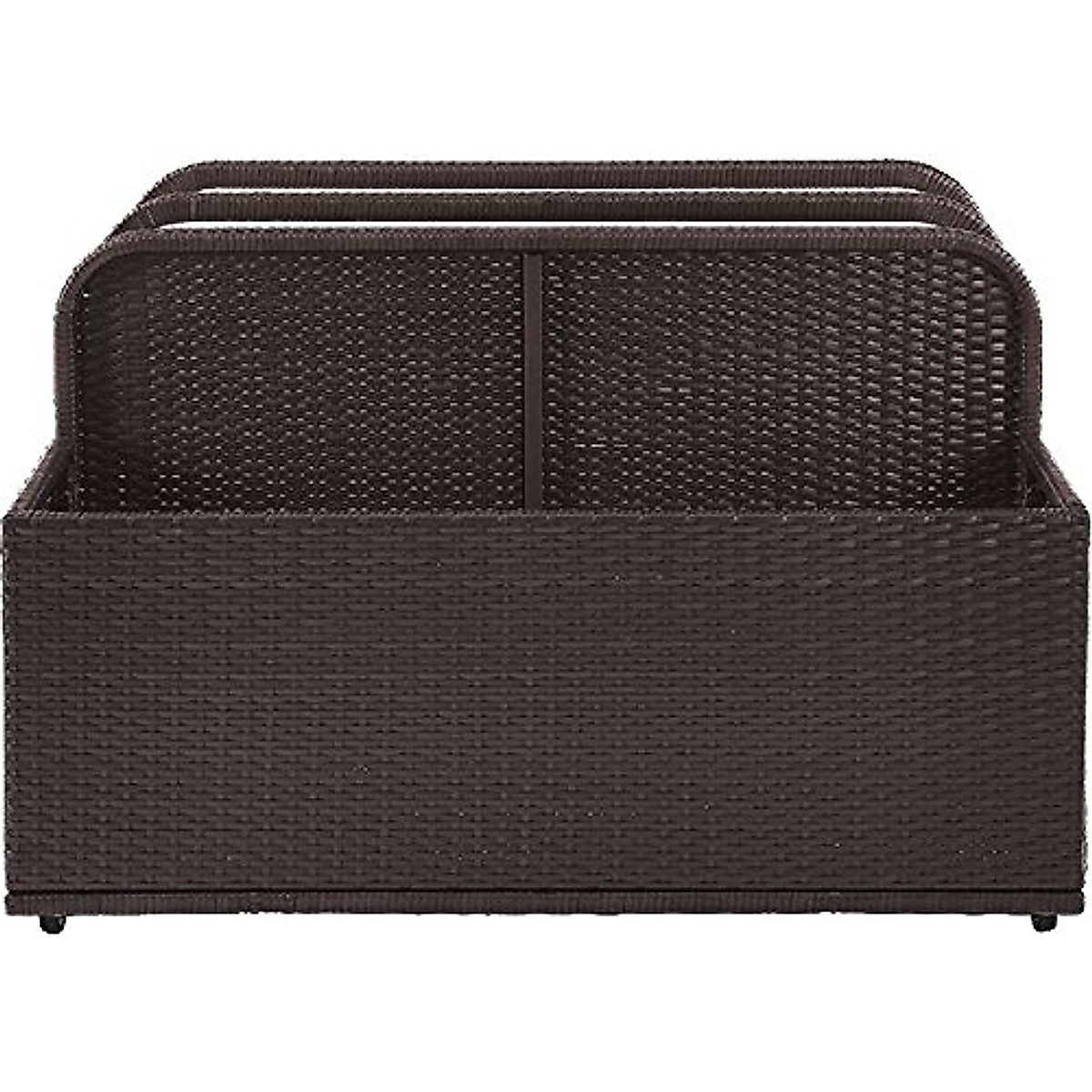 Crosley Furniture CO7303-BR Palm Harbor Outdoor Wicker Rolling Pool Float Caddy, Brown