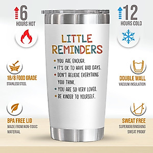 Palorix Gifts for Women - 20 oz Stainless Steel Insulated Coffee Tumbler with Lid - Christmas Birthday Retirement Inspirational Encouragement Motivation Gifts for Women Friends Coworkers