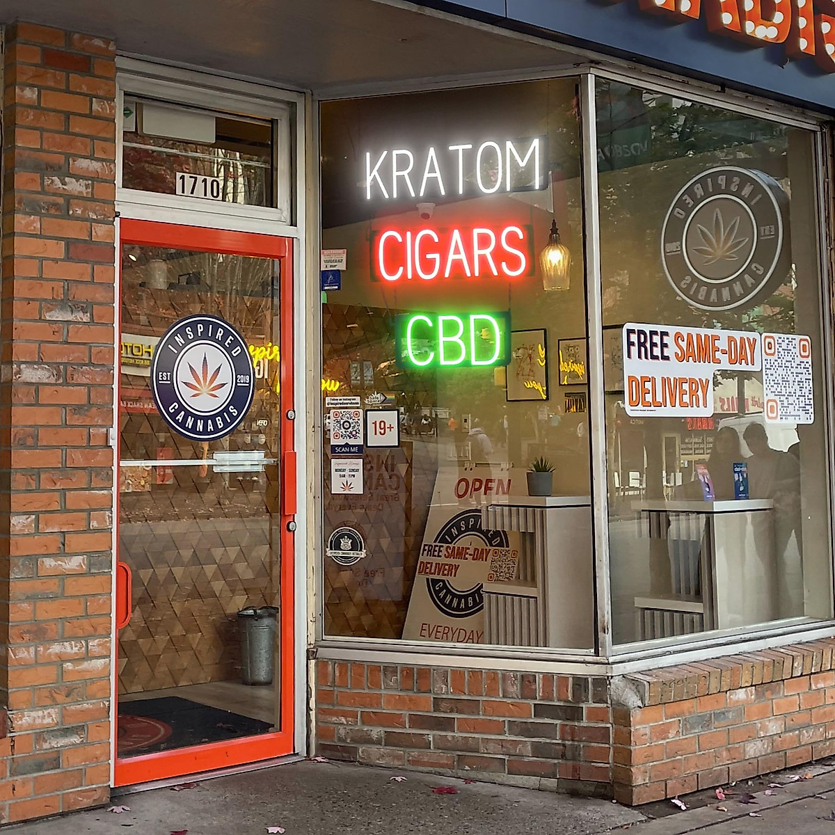 SpellBrite PREMIUM CIGARS Sign for Smoke Shops | Cigar-Related Signs with Neon Look, Green LED Light | 26.6" x 15.0"