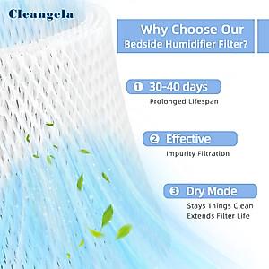3 Pack Humidifier Replacement Filter Compatible with Canopy Bedside and Nursery Humidifiers | Wood Pulp & Paper Filter for Optimal Performance | Easy to Install