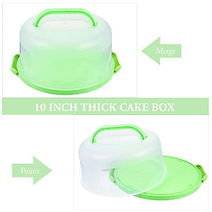 Luxshiny Box Cake Box Dessert Container Cake Holder Cake Container