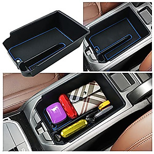 Center Console Organizer for BMW X3 X4 2018+ Automotive Consoles & Organizers BMW X3 X4 Accessories Armrest Storage Box Glove Tray Compatible with 2018 2019 2020 2021 2022 2023 BMW X3 G01 X4 G02