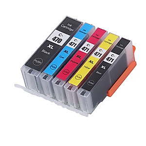 Ink Cartridge, Sublimation Ink Cartridge, Printing Cartridge, Ink Cartridge Printing Accessory Part for PIXMA MG5740 MG6840 MG7740, Ink & Toner (BK BK C M Y 5 Colors)