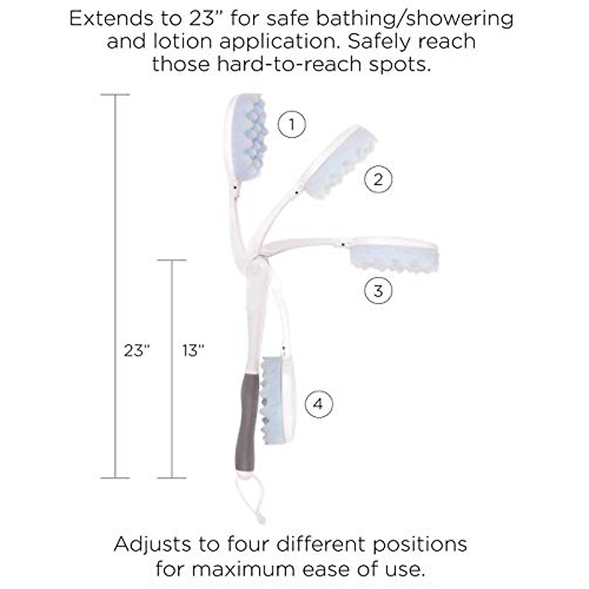 Juvo Products Replacement Bath Sponges for Combination Lotion Applicator and Bathing Wand, 2-Pack, Blue