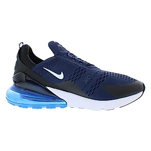 Nike Men's Air Max 270 Running Shoes, Midnight Navy/Bright Crimson/Black/White, 11