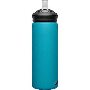 CamelBak eddy+ Water Bottle with Straw 20oz - Insulated Stainless Steel, Larkspur