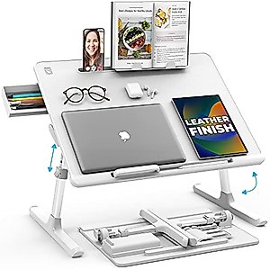 Cooper Desk PRO Adjustable Laptop Table, Bed Desk for Laptop, Desk for Bed, Lap Desk for Laptop, Adjustable Lap Desk for Bed, Portable Desk, Laptop Stand for Bed Floor Desk
