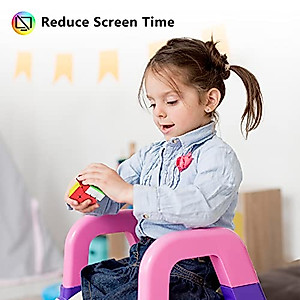 Full Size 3x3x3 Speed Cube Set, 2.2in Puzzle Party Favors Toy Stickerless Magic Cube Set, School Classroom Prize for Students, Birthday Party Stocking Stuffers Gifts for Kids Teens Adults (1 Pack)