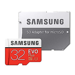 SAMSUNG 32GB EVO Plus MicroSDHC w/Adapter (2017 Model)