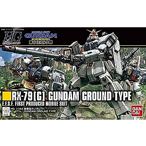 HGUC 1/144 Ground Type Gundam Plastic Model from "Mobile Suit Gundam The 08th MS Team"