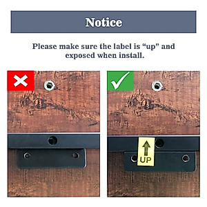 Allewie King Size Platform Bed Frame with Wooden Headboard and Footboard, Heavy Duty 12 Metal Slats Support, No Box Spring Needed, Under-Bed Storage, Non-Slip Without Noise, Mahogany