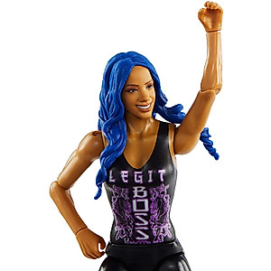 WWE Sasha Banks Basic Series #112 Action Figure in 6-inch Scale with Articulation & Ring Gear