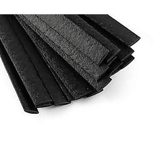 JOUNJIP PolyPlaz Welding Rods + Wire Mesh - Includes a 40-Pack of Black PolyPlaz Flat Ribbon Welding Rods and a 2-Pack of Reinforcing Stainless Steel Mesh - For Use With Jounjip Plastic Welding Kit