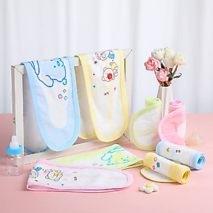 16 Pcs Cartoon Infant Umbilical Cord Cotton Baby Belly Band Soft Newborn Navel Belt for 0-12 Months Toddlers, 2 Styles