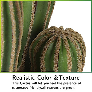 AntHousePlant Artificial Cactus Fake Big Cactus 24 Inch Faux Cacti Plants for Home Garden Office Store Decoration