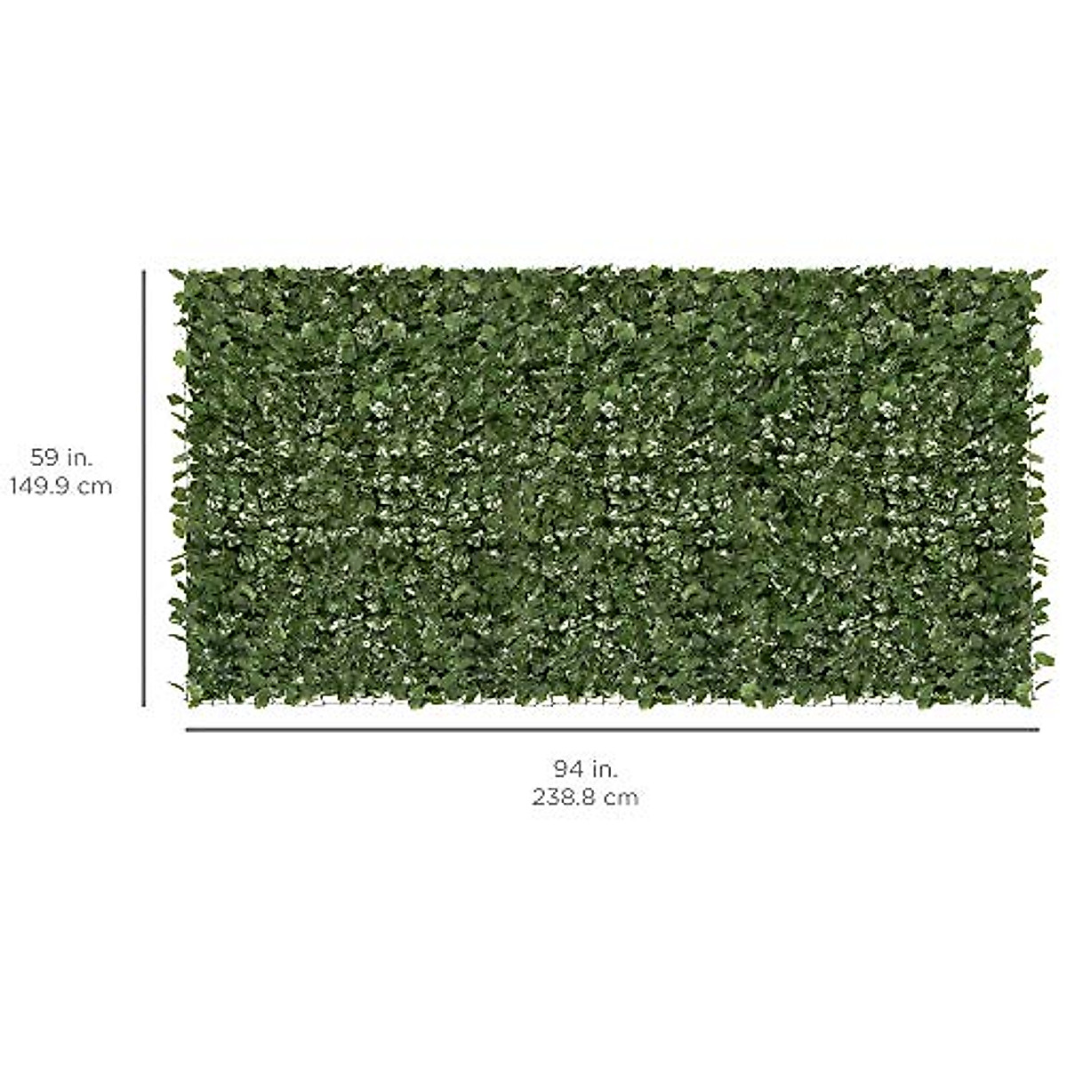 Best Choice Products Outdoor Garden 94x59-inch Artificial Faux Ivy Hedge Leaf and Vine Privacy Fence Wall Screen - Green