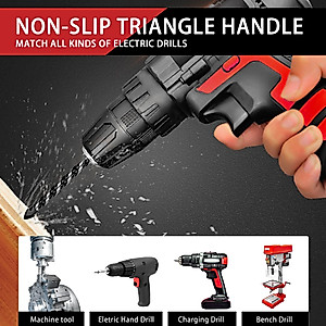 AIMLENTOOL Masonry Drill Bits Set, 10pcs Concrete Drill Bits, 1/8" to 1/2" Multifunction Drill Bit Set with Industrial Strength Carbide Tipped for Brick, Tile, Cement, Ceramic, Glass, Plastic